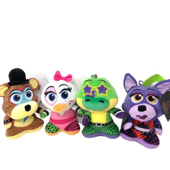 Good Stuff | Toys | Fnaf Security Breach Plush Toy Set Of 4 Wolf Gator ...
